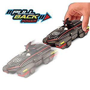 NKOK Sonic The Hedgehog All-Stars Racing Transformed Shadow Pull Back Racer; No Batteries Required; Pull Back, Let go, and Watch Shadow Race,Black Large