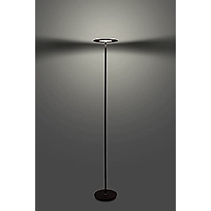 J&V Showroom LED Sky Floor Lamp -Dimmable Modern Design LED Floor Lamp for Living Room, Bedroom, Porch, Office, Study Room, Hotel, Black