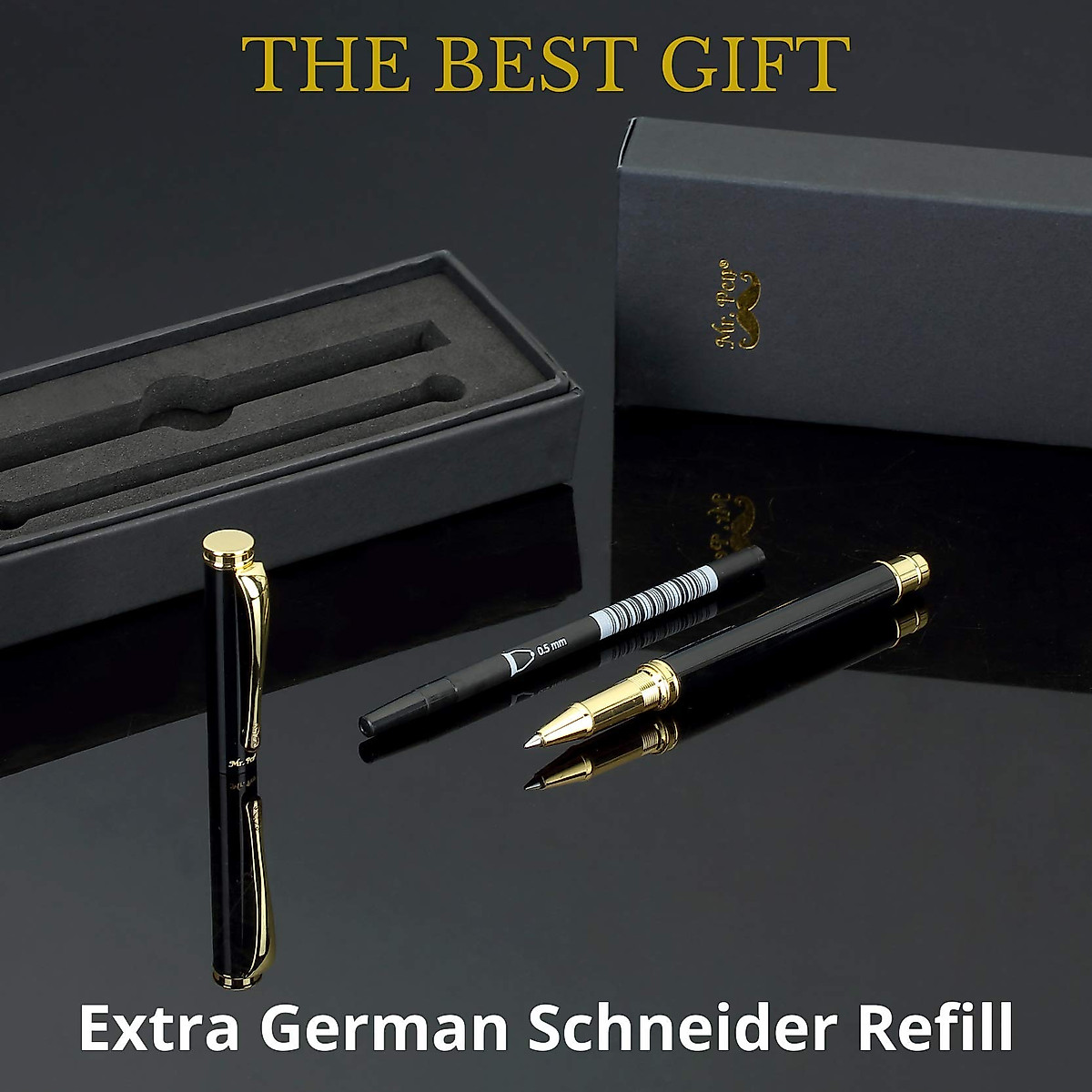 Mr. Pen- Luxury Pen, Black Barrel, Black Ink, Fancy Pen, Fancy Pens for Men, Nice Pens for Men, Pen Gift, Writing Pens, Metal Pen, Fancy Pens for Men, Executive Pen, Expensive Pens