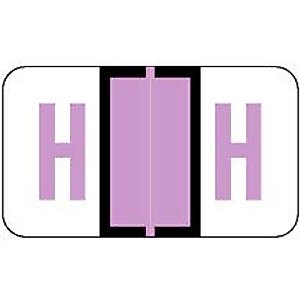 Doctor Stuff - File Folder Labels, Alphabet Letter H, Jeter/TAB 5100 - JRAM Series Compatible Alpha Stickers, Lilac, 15/16" x 1-5/8", 225 Labels per Package
