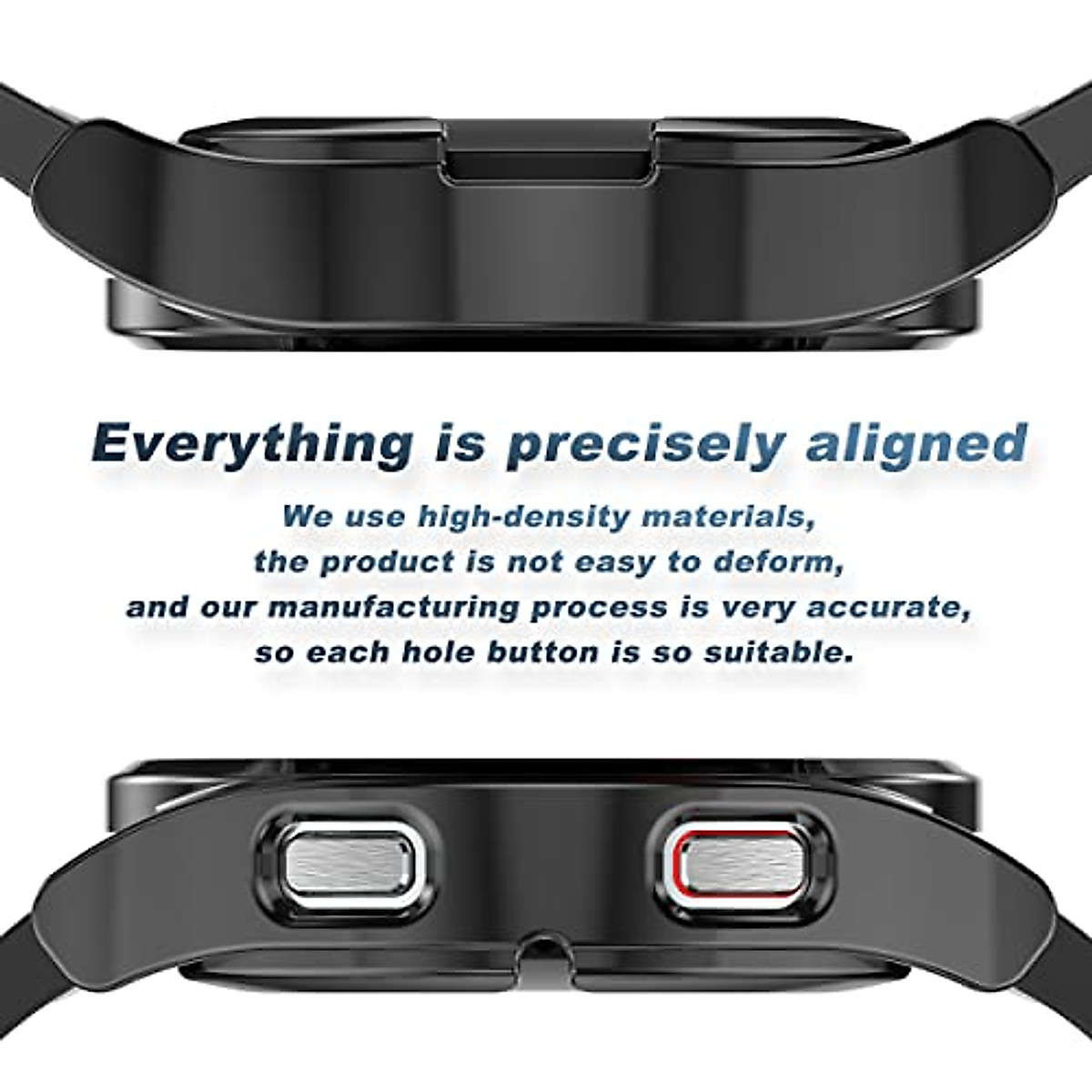 Rc-Z Screen Protector for Samsung Galaxy Watch 4 40mm, 4-Pack Soft TPU Bumper Full Around Face Cover Case Replacement Accessories for Samsung Galaxy Watch 4 40mm