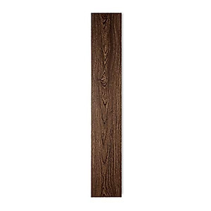 LUCiDA SURFACES Luxury Vinyl Flooring Tiles | Peel and Stick Floor Tile for DIY Installation | 12 Wood Look Planks | Chestnut | BaseCore | 18 Sq. Feet