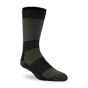 J.B. Field's Icelandic -30 Below XLR Winter Wool Socks (2 Pairs) (Medium (5-9 Shoe), Green)