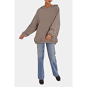 Trendy Queen Womens Sweatshirts Oversized Hoodies Fleece 2023 Casual Comfy Pullover Loose Lightweight Fall Winter Clothes Fashion Jackets