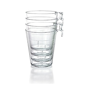 BARCONIC 2oz Clear Plastic Shot Glass with Hook