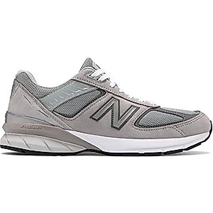 New Balance Men's Made in US 990 V5 Sneaker, Grey/Castlerock, 9.5