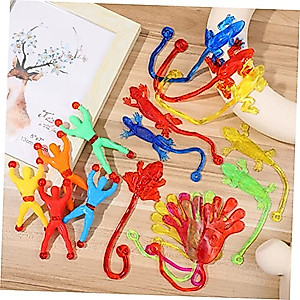 NUOBESTY 240 pcs Stretchable Hands Game Frogs Tricky Crawlers Climbers Flying Wall Funny New Children Man Spider Toys Including Christmas Party Elastic Boys Sticky Girls Fun Crawler
