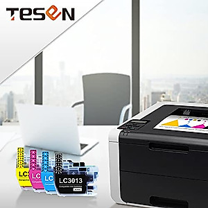 TESEN Compatible LC3013 Ink Cartridge Replacement for Brother 3013 LC 3013 LC3011 Use with Brother MFC-J497DW MFC-J895DW MFC-J491DW J497DW MFC-J690DW Series Printer (4 Pack, Black Cyan Magenta Yellow)