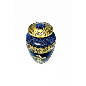 Cross URN Human Ashes Urn | Urn for pet | Aluminum Cremation Urns for Ashes & Mortal Remain | Urn for Human Ashes | Ashes Keepsake urn | Cinerary Urns Burial Urns | Pet Urn | Memorial Urn