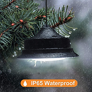 sunseatop Solar Pendant Lights, Solar Shed Lights by Remote Control Solar Powered Indoor & Outdoor Hanging Lights for Storage Room Home Yard Porch Balcony (White 6500k)