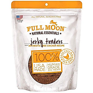 Full Moon Chicken Jerky Tenders Healthy All Natural Dog Treats Human Grade Made in USA 26 oz