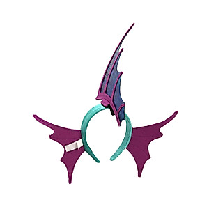 Seahorse Shimmer Sparkle Fin Headband - Velvet Fabric with Felt Wings, Lightweight and Comfortable