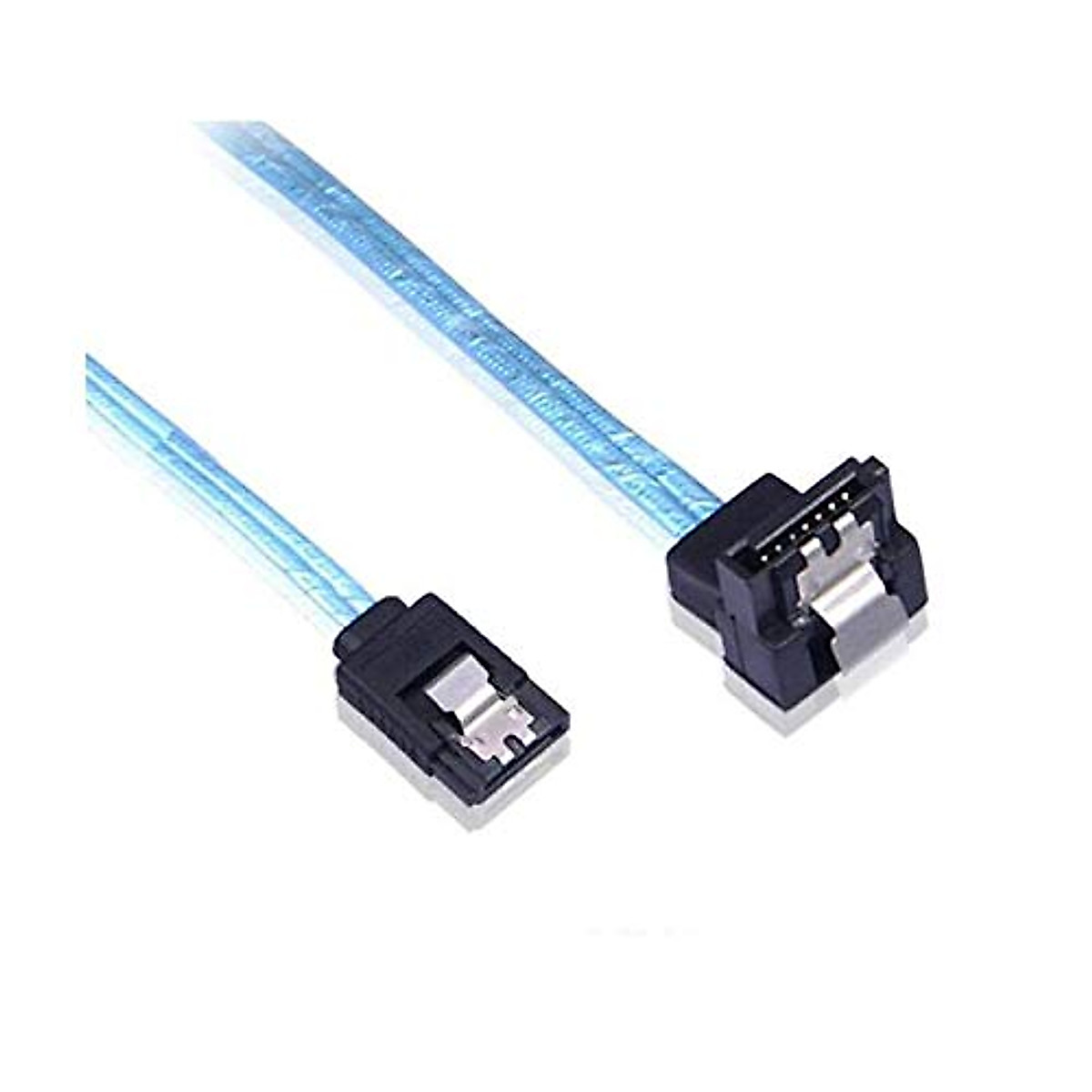 FCQLR for Dual Channel SATA 3.0 Hard Drive Data Cable 6GB / S Solid State SSD Serial Cable 180 ° + 90 ° 0.8m