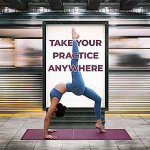 Koru Fold & Roll Yoga Mat (Teal/Navy Blue)