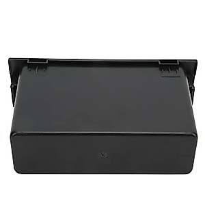 Dash Radio Storage Box, Interior Multi Application Single Din Large Space Dash Radio Pocket Black for Car Replacement for