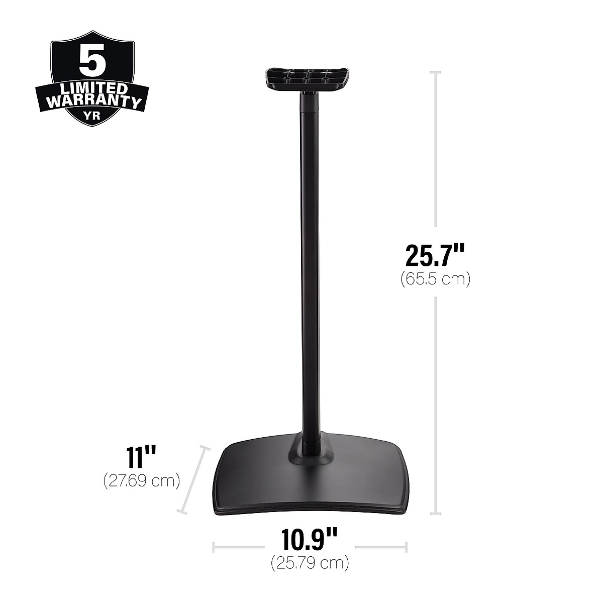 Sanus Height Adjustable Speaker Stands for Sonos Era 300™ (Pair)… (Black)