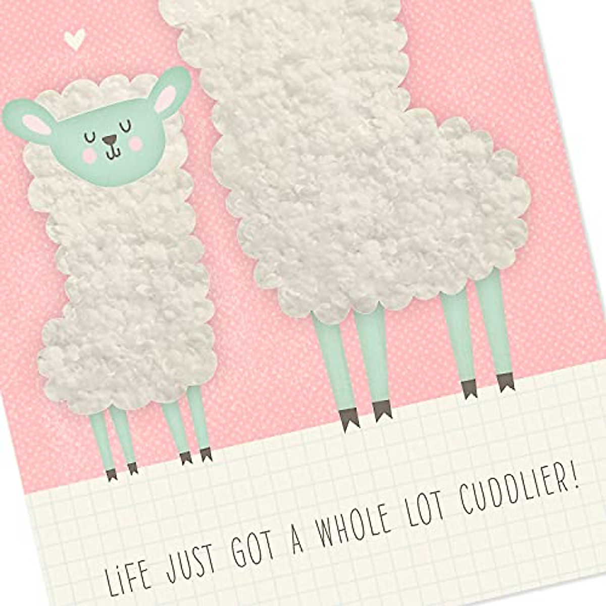Hallmark Pack of 2 Baby Shower Cards (Baby Girl Lambs and Gender Neutral Mobile)
