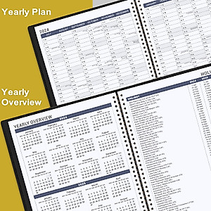 2024-2025 Appointment Book - Large Weekly Monthly Appointment Book 2024-2025, 8.5" x 11", Jul 2024 - June 2025, 2024-2025 Planner with 15-Minute Interval - Black