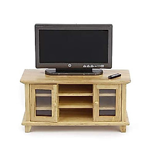 SXFSE Doll House TV, 1:12 Scale Dollhouse Accessories Miniature Furniture Decor Model, Kids Play Toy (TV)