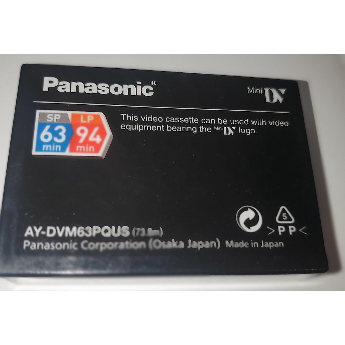 Panasonic PV-GS320 Camcorder 60 Minutes Mini DV Video Cassette - Replacement by Panasonic