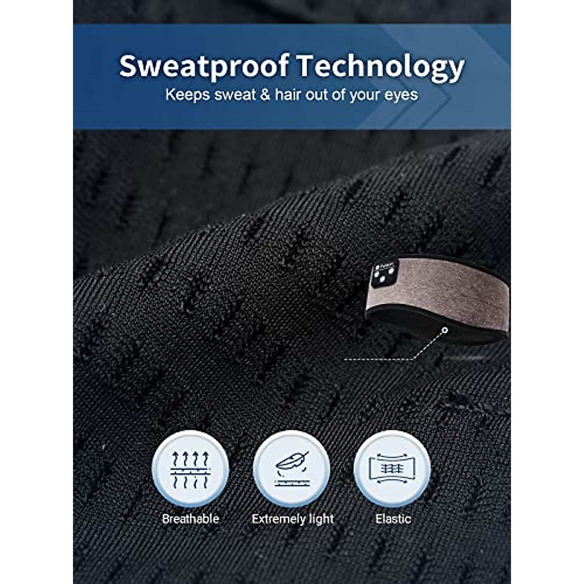 Fulext Sleep-Headphones-Bluetooth-Sleeping-Headband - Sleeping Headphones for Side Sleeper, Elastic Music Band Cozy ASMR Wireless Eye Mask Valentines Day Gifts for Her Him Wife Husband Women Men