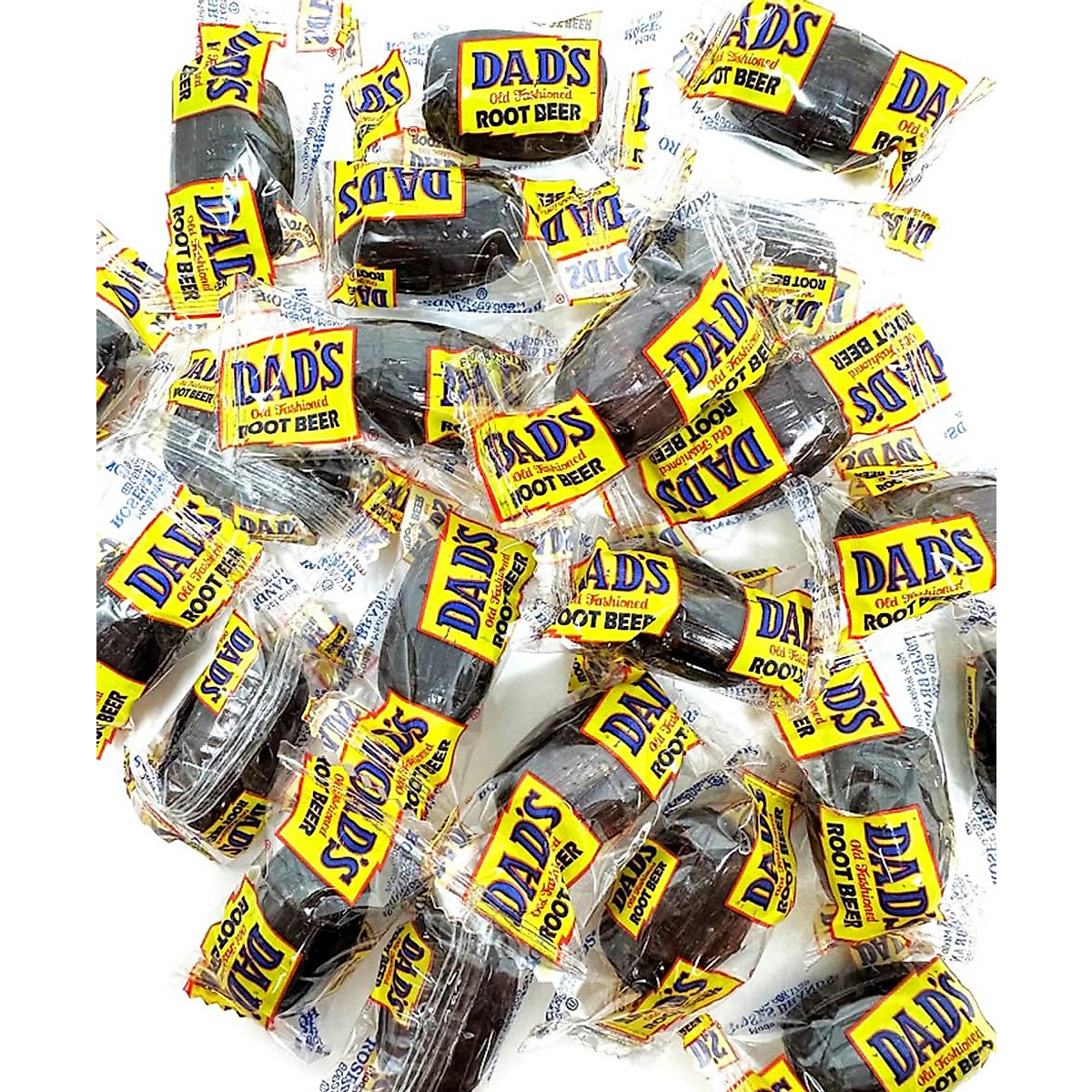 Dad's Wrapped Rootbeer Barrels | Hard Candy | Old Fashioned Bulk candies | 1 pound