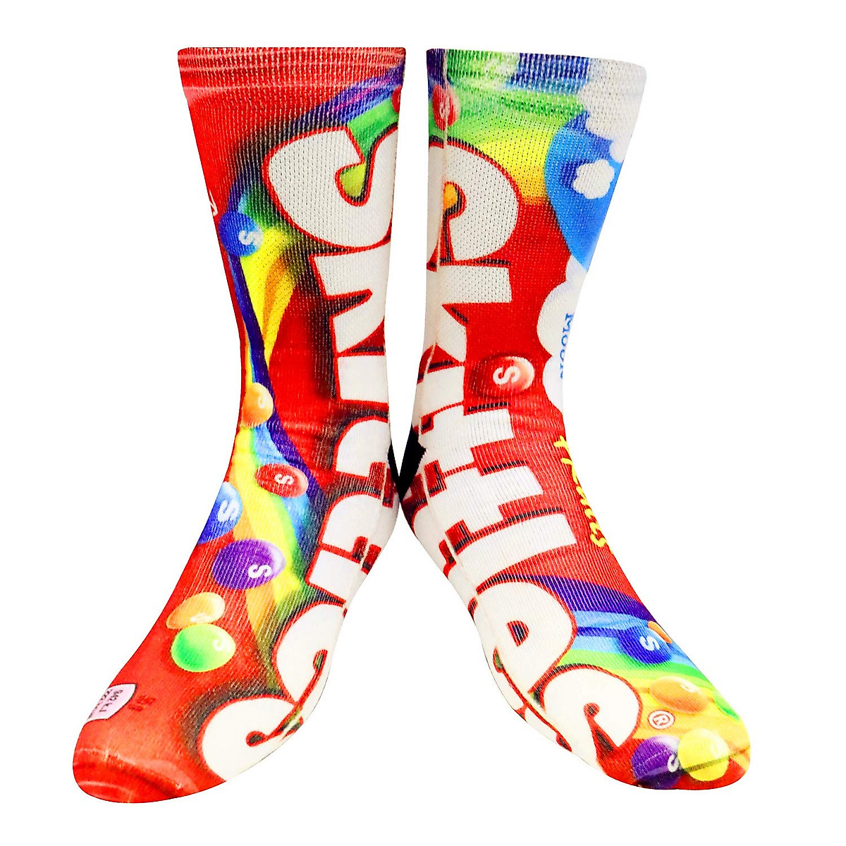 KACOLOR Mens Crazy Funny Cool 3D Print Pattern Novelty Crew Tube Socks, One Pack, M Size