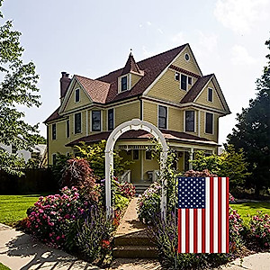 USA Garden Flag Double Sided American Flag Garden Flag Thick Weatherproof Burlap 4th of July Garden Flag ​US Garden Flag Perfect Decor for Outdoor Yard Porch Patio Farmhouse Lawn,12x18Inch