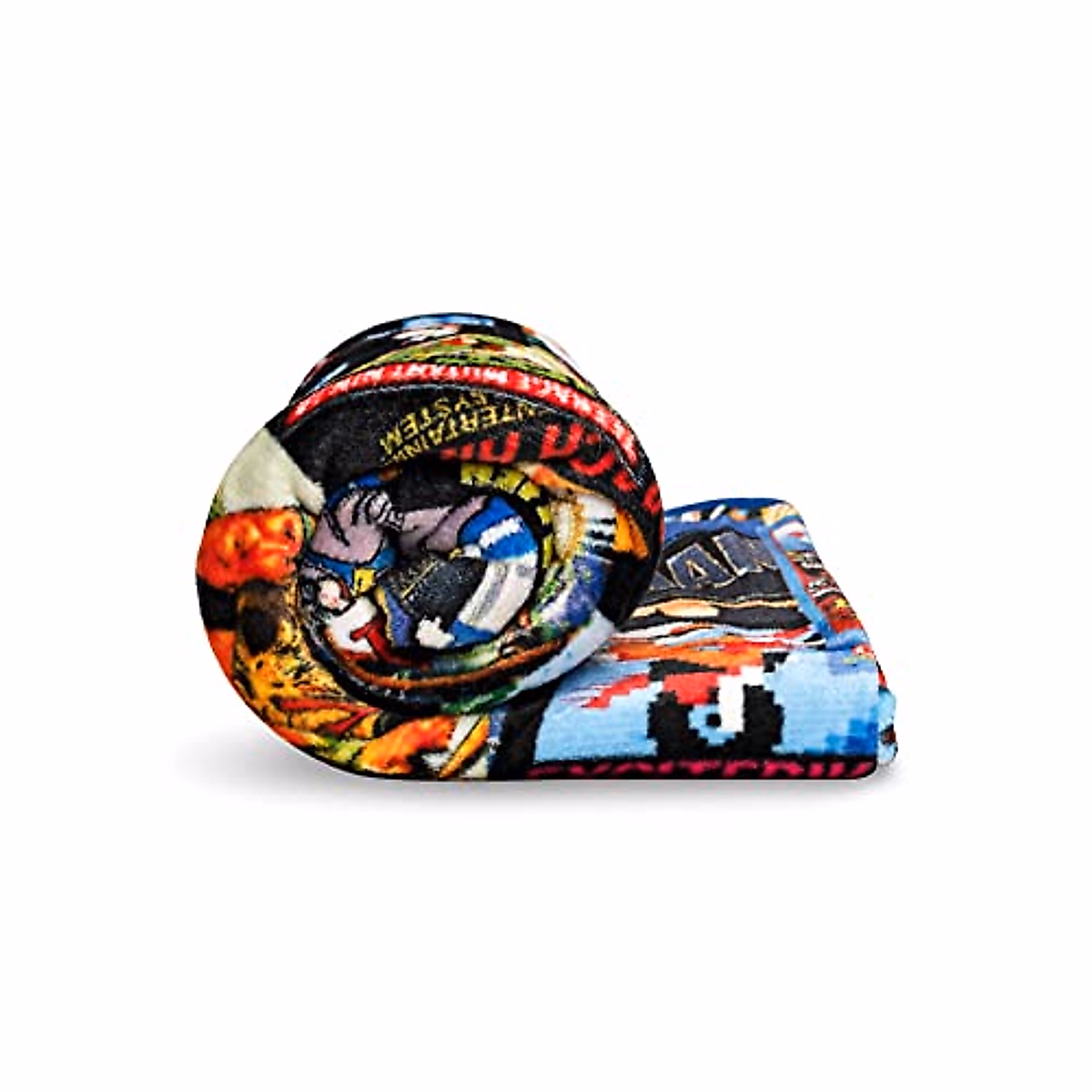 8-Bit Armageddon Retro Video Games Fleece Throw Blanket | Plush Soft Polyester Cover for Sofa and Bed, Cozy Home Decor, Luxury Room Essentials | Novelty Gifts for Adults and Kids | 45 x 60 Inches