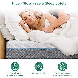 Memory Foam Mattress 12 Inch King Size, Medium Firm Cool Gel Foam Mattress with Breathable Soft Fabric Cover, CertiPUR-US Certified, Supportive & Pressure Relief Mattress Bed in A Box