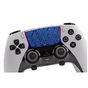 Skin Compatible with Dualsense Edge - TouchProtect Cover to Protect, Add Style, & Enhance your PS5 Dualsense controller's Trackpad with texture! (Hex - Blue)