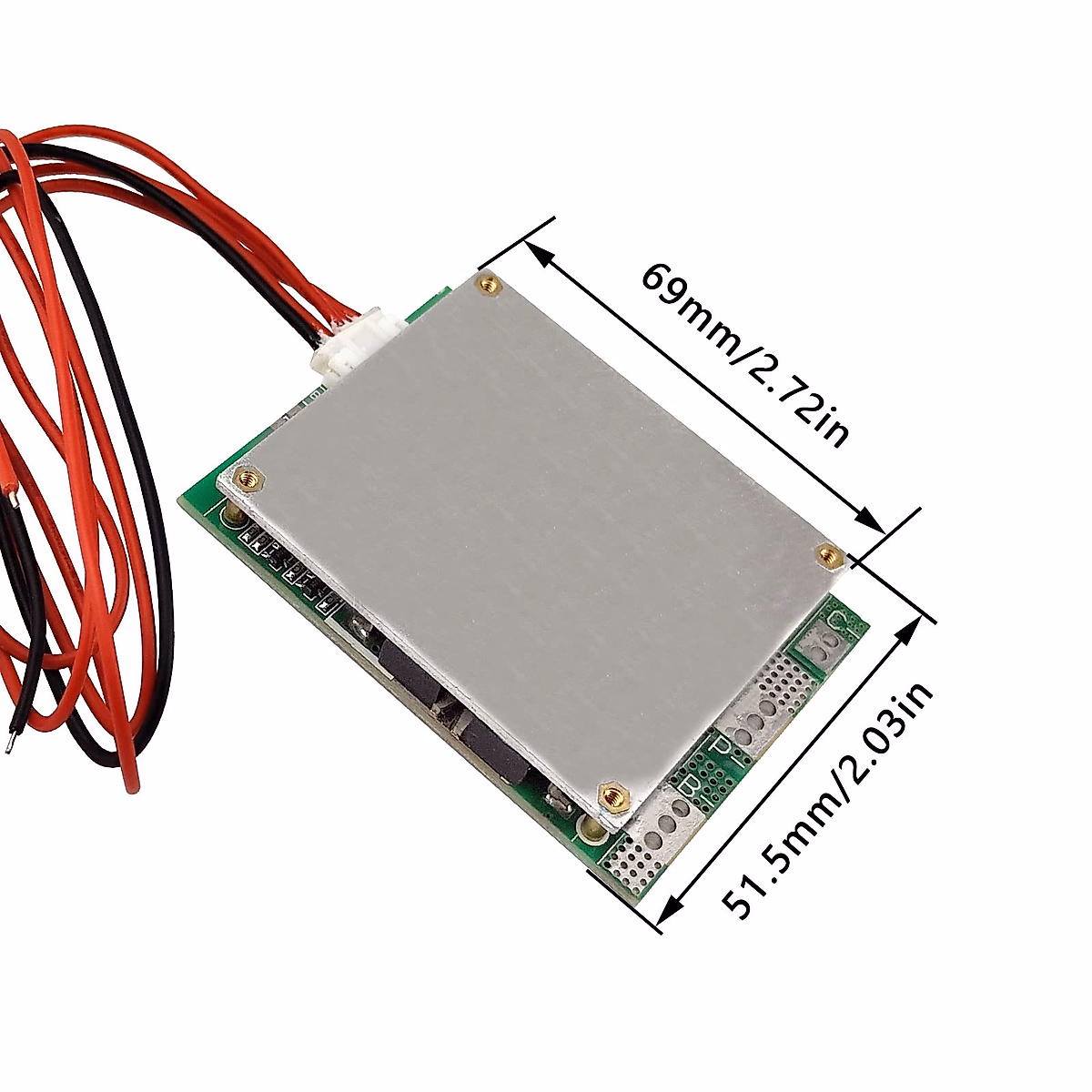 Flylin 1Pcs Battery Protection Board, 4S 100A 12V BMS Battery Protection Board with Balance LiFePO4 Lithium Iron Phosphate Charging Controller LFP (4S 100A 12V)