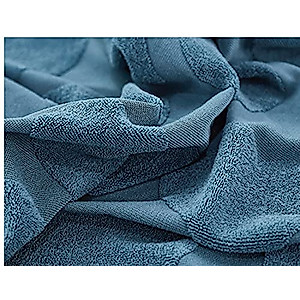 IMYOGI High Stretch Sofa Covers Stylish Couch Covers L Shape Sofa Cover Solid Color Sofa Slipcovers Jacquard Fabric Machine Washable Furniture Protector for Living Room -blue-3-4 Seater+4 Seater