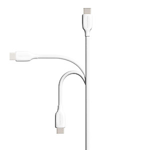 Amazon Basics Fast Charging 3A USB-C3.1 Gen2 to USB-A Cable - 3-Foot, White