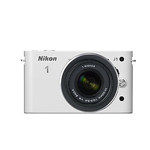 Nikon 1 J1 Compact System Camera with 10-30mm Lens Kit - White (10.1MP) 3 inc