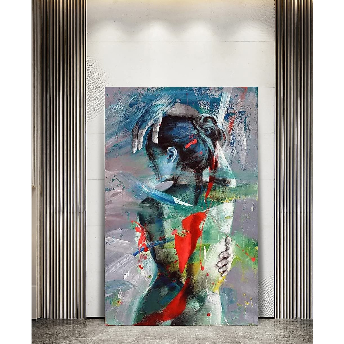 Girl Beautiful Back Photography Wall Art Woman Body Art Canvas Painting Art Print Modern Abstract Pop Artwork House Wall Decorations for Dorm Apartment Gallery-Wrapped Ready to Hang - 28"x44"