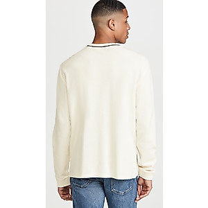 Club Monaco Men's Pique Sweatshirt, Blanc DE Blanc, Large