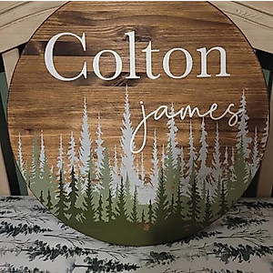 Pine Tree Stencils Tree Stencil Forest Stencil Wood Burning Stencils Patterns Reusable Drawing Templates for Painting on Wood Wall Fabric Furniture