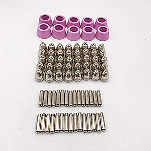80 PCS/Set Plasma Tip Nozzle Consumables Air Plasma Cutter Suit Kit for Cutting Torch
