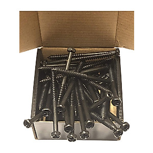CLAW IT ON HEX LAG Screws (Black) 1/4" X 3" (7.5CM) - 50 Pack Black Hex Lag Screws 50 Pieces PER Box Protective Black Coating to Reduce Rust by Trenzek's