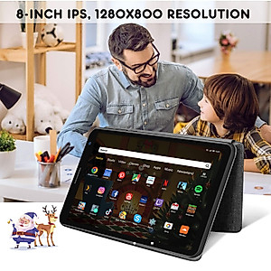 DUODUOGO Android 10.0 Tablets 3GB RAM 32GB ROM 128GB Extended, 4 Core 1.6Ghz CPU, Dual Camera, 8 Inch WiFi Tablet PC (Gray)