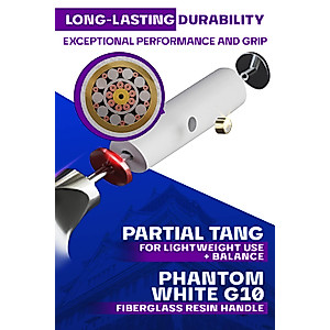 Dalstrong Chef Knife - 8 inch - Phantom Series - Japanese High-Carbon AUS8 Steel Kitchen Knife - White G10 Handle - Cooking Knife - w/Sheath