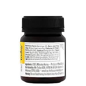 Me Today - Manuka Honey UMF 5+/MGO 83+ from New Zealand (4.4oz) Authentic, Raw & Unpasteurized