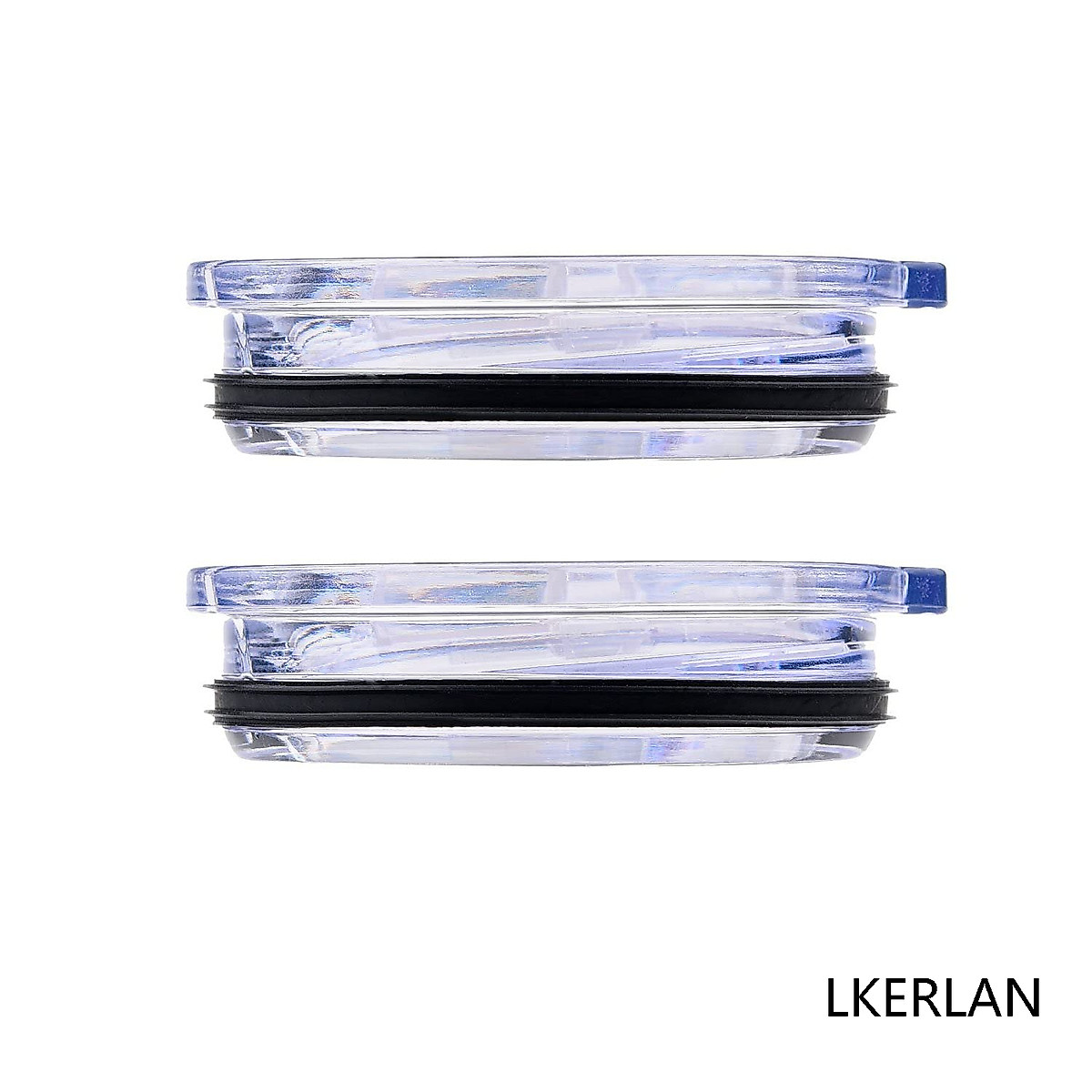 LKERLAN Slide Lid Compatible with Yeti Rambler Tumbler - 2 Pack - Splash Proof - Ideal for Straws - Perfect Replacement… (Upgrade)