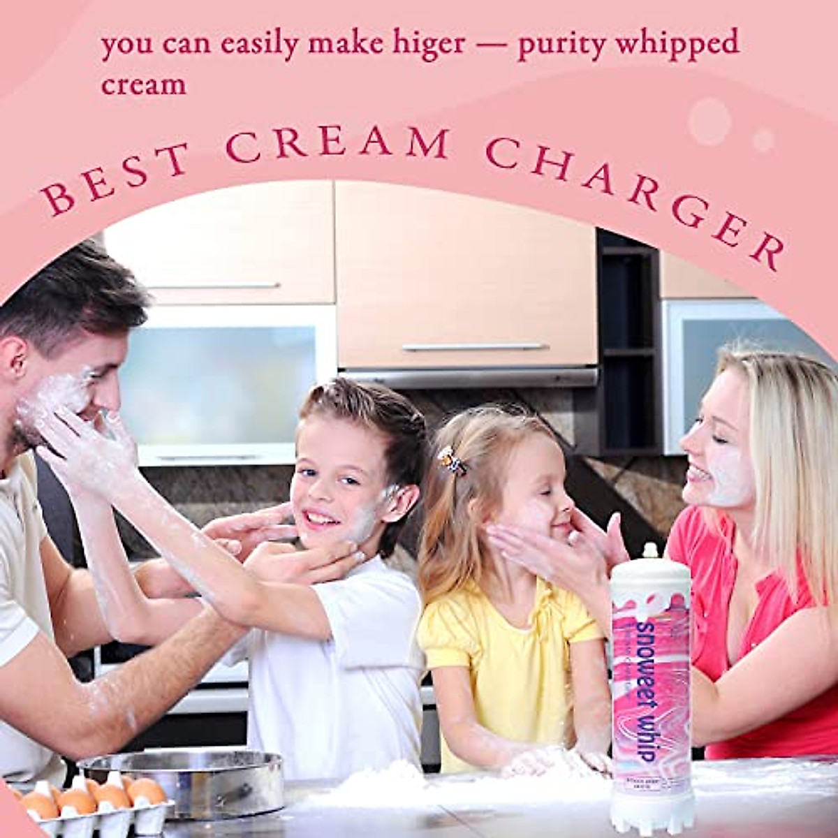 Whipped Cream Charger Cylinder Nitrous Oxide Tank Pure N2O Whip Cream Chargers 2.2 Liter 1364g Cartridges (1 Cylinder)