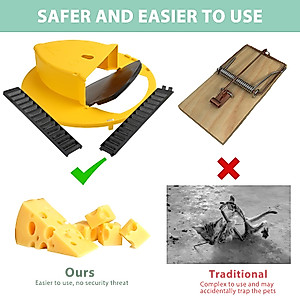 WDBO Mouse Trap Bucket Bucket Lid Mouse Trap, 5 Gallon Bucket Compatible,1 Pack Mouse Catching Tool, Trap Door Style, Multi Catch, Auto Reset, Indoor Outdoor