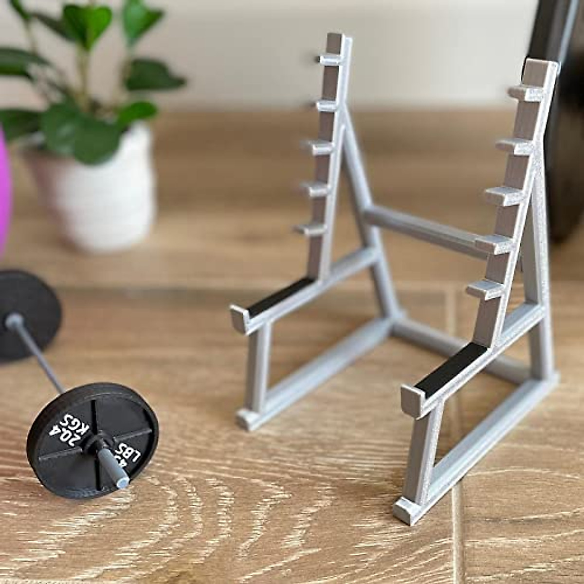 Pen Holder for Desk Unique | 2023 New Squat Rack Pencil Holder | Funny Pen Holders Desk Tidy | Fitness Equipment Shape Ornaments Pens Holder Stand Home Decor Gifts for Friends