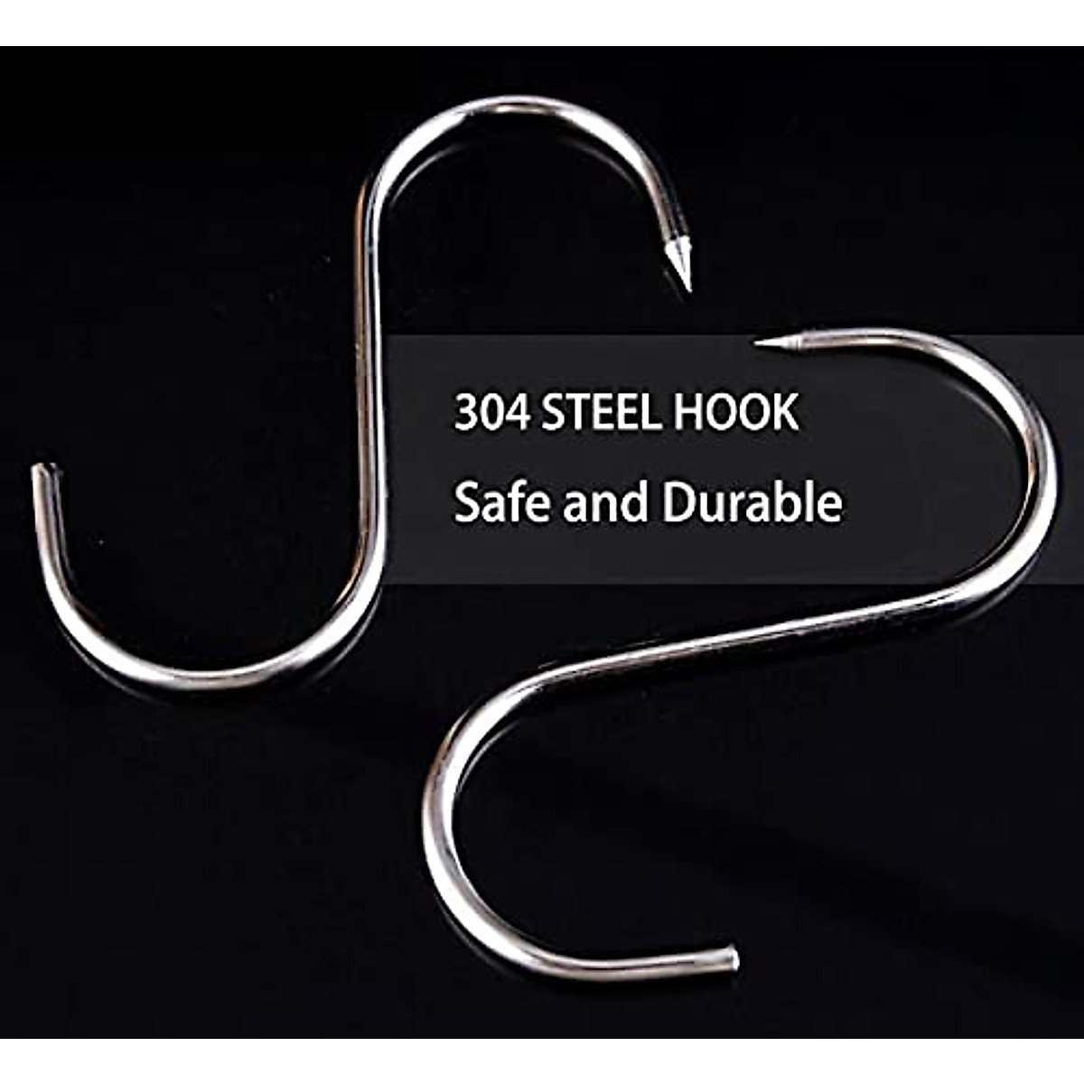 ARTOYS Meat Hooks 3''(10Pack), SUS304 Stainless Steel Butcher Hook Smoking Hooks, Meat Processing for Hanging, Drying, BBQ, Grilling Sausage Chicken Beef Hook Tool