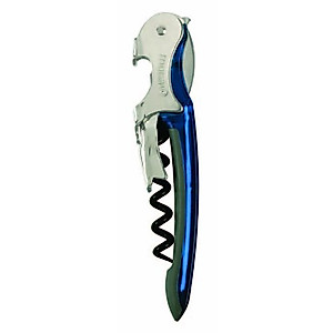 Franmara 3166 Blue 3166-06 Murano Waiter's Corkscrew with Translucent Handle