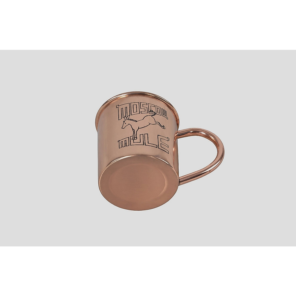Alchemade 100% Pure Copper 14 Oz Mug with Retro Mule Logo For Moscow Mules, and Other Cocktails - Keeps Drinks Cold Longer - Made to Stay Tarnish Free